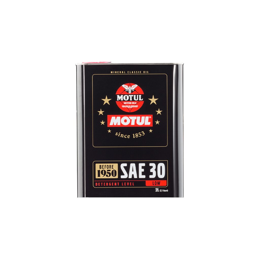 2 Liter Motul Classic SAE 30 Mineralic Engine Oil for Oldtimer / Hist